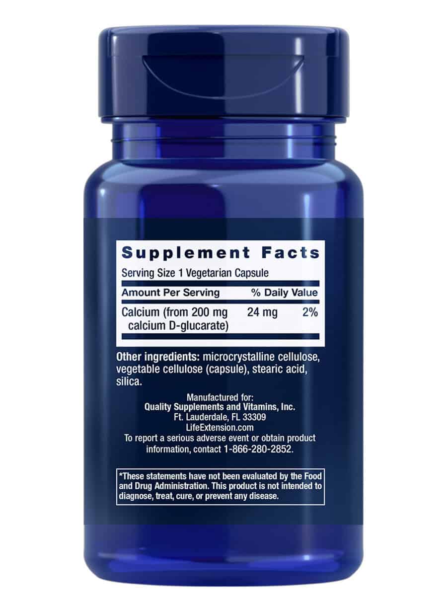 Calcium D Glucarate 200mg - Pure Prescriptions