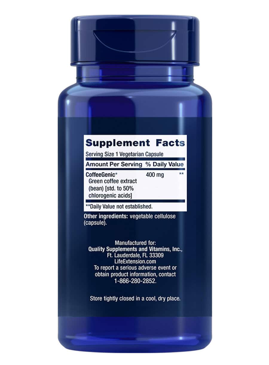 CoffeeGenic Green Coffee Extract 400mg - Pure Prescriptions