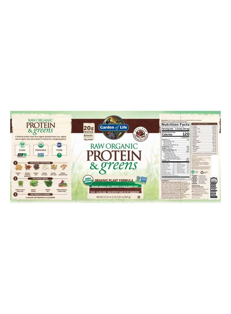 Raw Protein and Greens Chocolate Powder - Pure Prescriptions