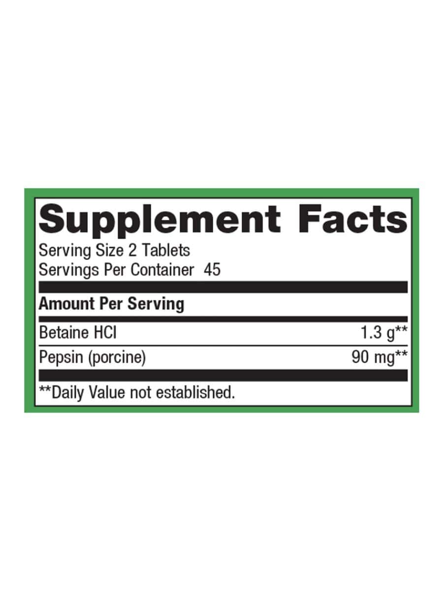 SpectraZyme® Betaine HCI + Pepsin - Pure Prescriptions