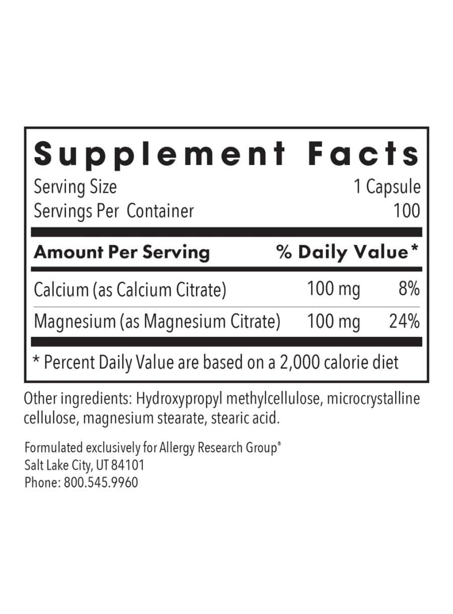 Calcium/Magnesium Citrate - Pure Prescriptions